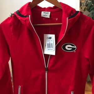 E5 USA | Jackets & Coats | Uga Collegiate Slimfit Zipper Light Jacket ...